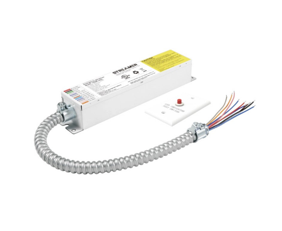 Emergency drivers for LED light fixtures